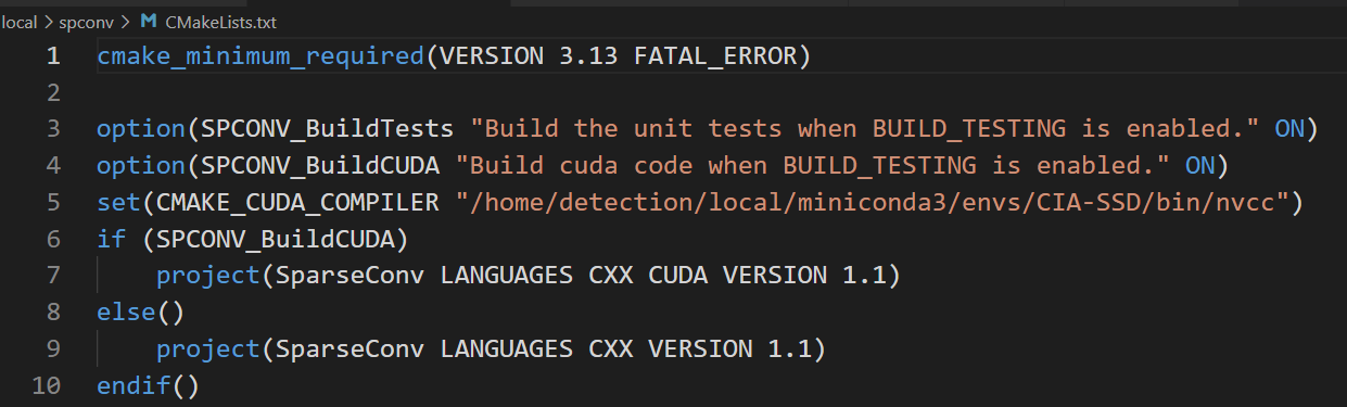 3D目标检测算法配置--CIA-SSD与spconv1.2的安装_modulenotfounderror: no module named 'det3d-CSDN博客