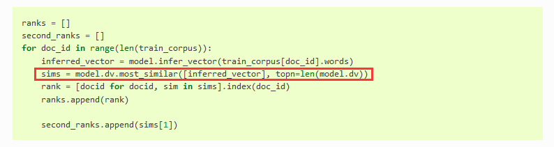 使用gensim的doc2vec模型时：AttributeError: ‘Doc2Vec‘ object has no attribute ‘dv‘_attributeerror ...