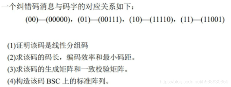 《信息与编码》考试复习笔记5 第五章纠错编码 伴随式纠错译码及标准阵列译码补充(难点)伴随式译码 Csdn博客