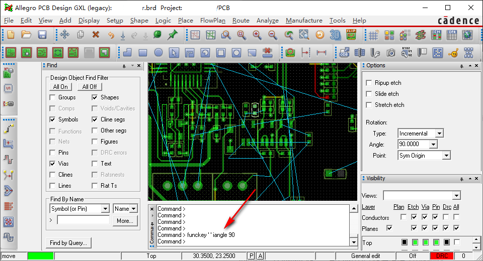 Allegro PCB Design GXL (legacy) - 设置旋转角度的快捷键_allegro旋转快捷键-CSDN博客