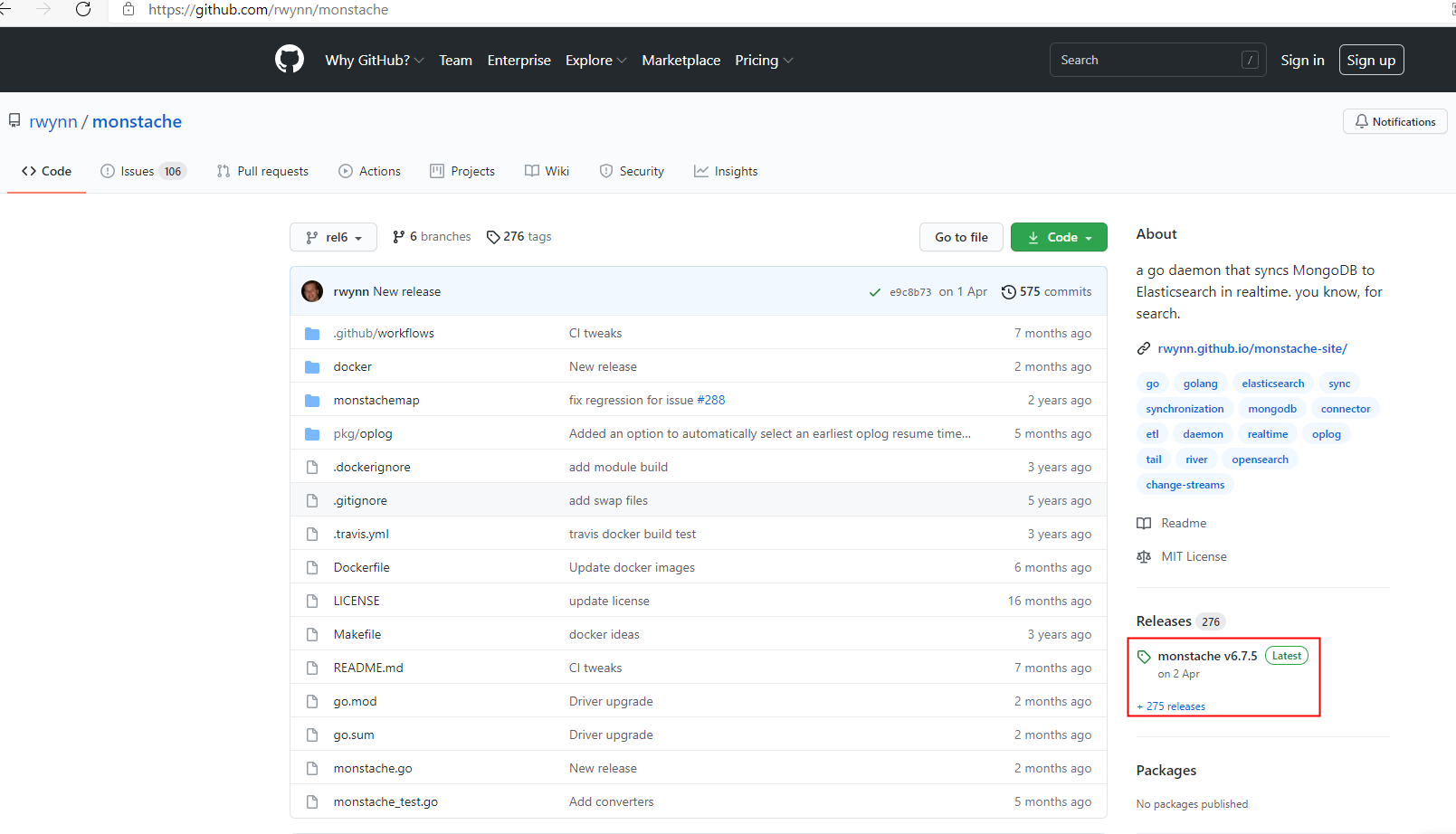 Linux下Monstache 6.X安装配置(图文详细)_monstache下载地址-CSDN博客