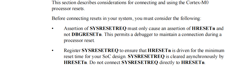 集成Cortex-M0内核-- Integration and Implementation Manual手册学习_m3 integration and implementation ...