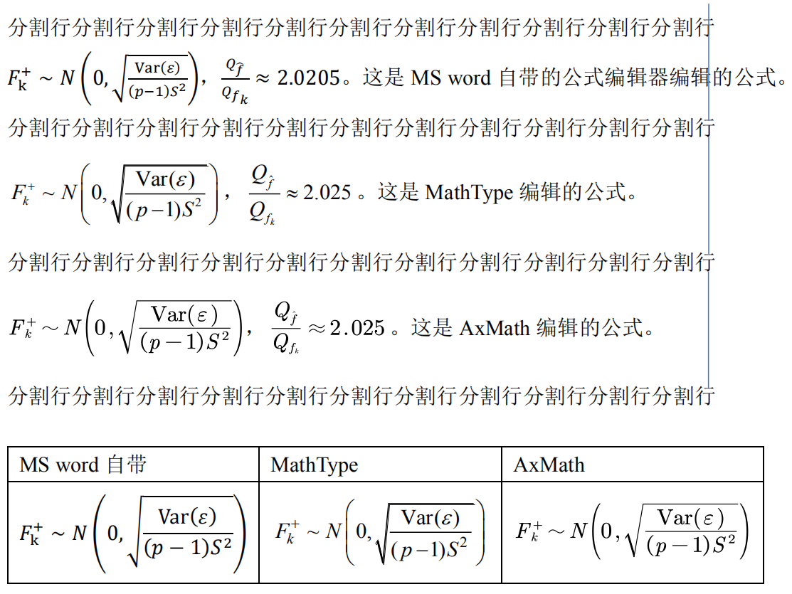 MS word自带公式编辑器、MathType、AxMath三种公式编辑器的比较_mathtype公式,axmath公式-CSDN博客