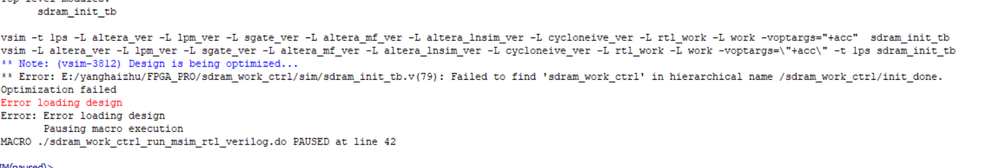 modelsim-SE仿真error问题_failed to open info file-CSDN博客