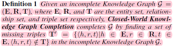 论文笔记 Open World Knowledge Graph Completion Aaai2018open World Knowledge Graph Completion解析