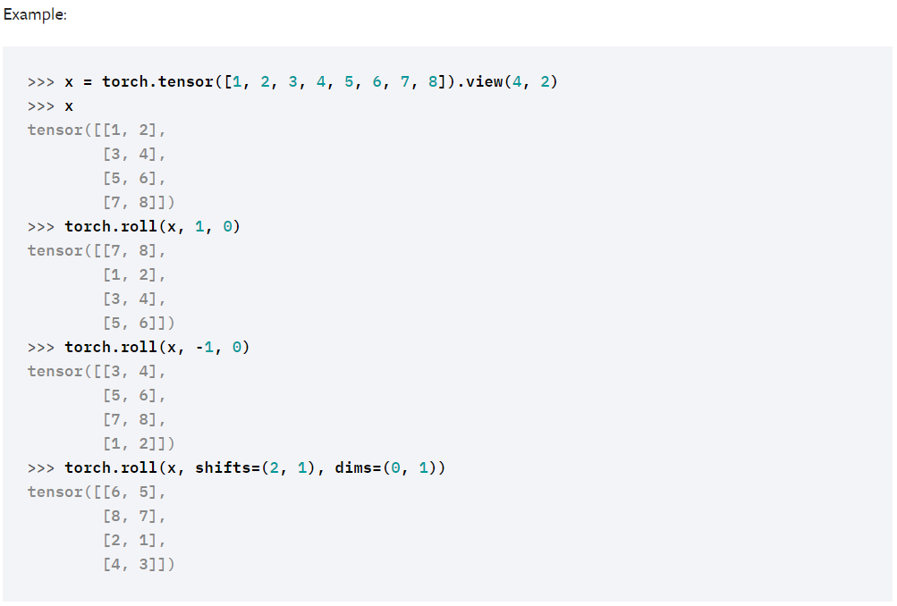 【Pytorch小知识】torch.roll()函数的用法及在Swin Transformer中的应用(详细易懂)-CSDN博客