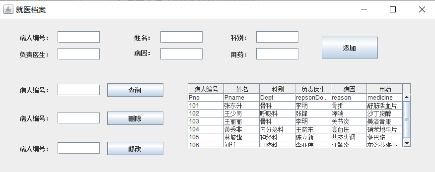 Java小项目———医院管理系统（JavaSwing+sqlserver）_医院管理系统swing-CSDN博客
