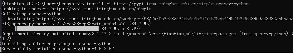 Windows安装Anaconda+Pycharm+机器学习基础环境（pandas、opencv、matplotlib、pytorch、tensorflow、scikit-learn ...