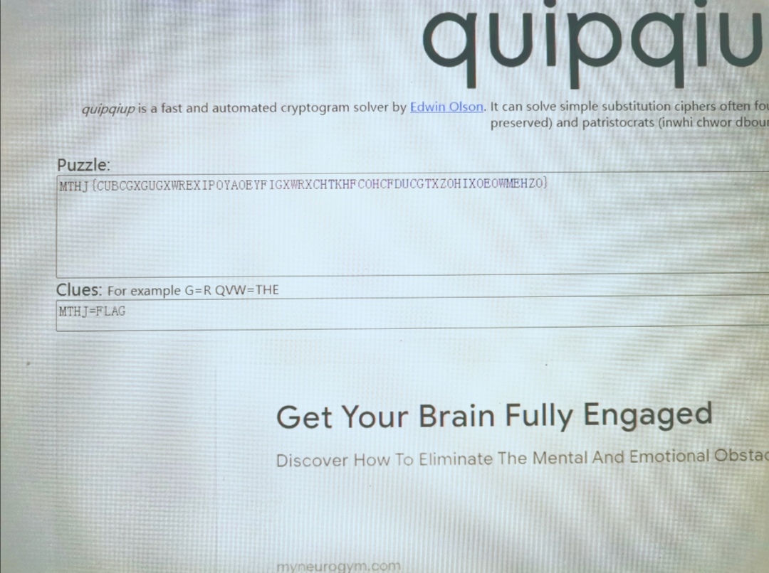 BUU-crypto刷题记录01_quipqiup-CSDN博客