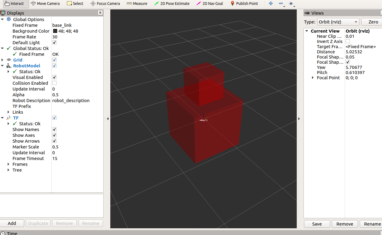 ROS学习记录9——urdf文件的创建与使用_urdf 创建-CSDN博客