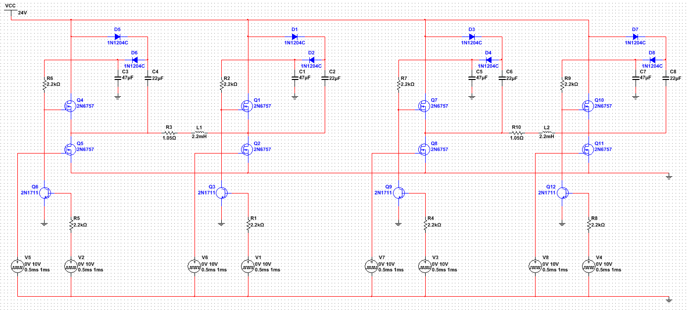 两相四线混合式步进电机用双H桥驱动电路之Multisim仿真及优化-CSDN博客