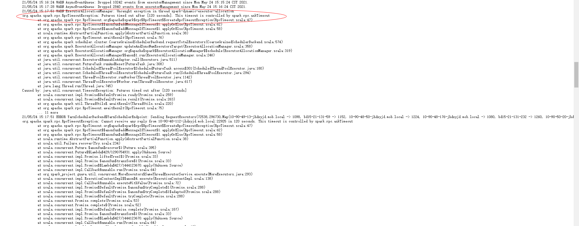 Application application_id failed 2 times due to ApplicationMaster for attempt xx timed out解决办法 ...