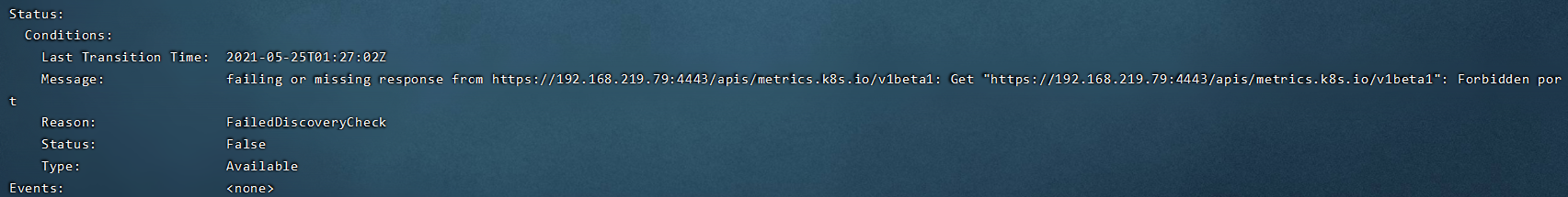 安装metric-server，运行kubectl top nodes报错 Error from server (ServiceUnavailable)_error from server ...