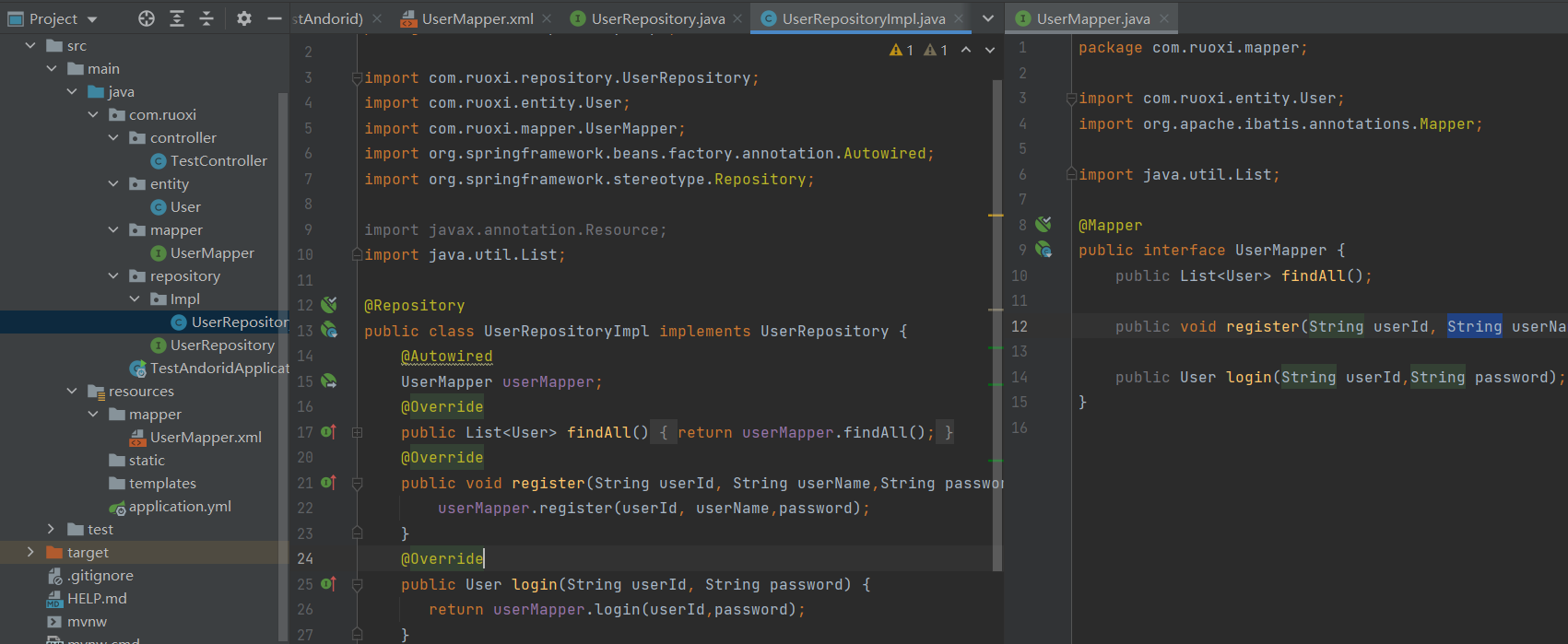 Andorid前端springboot后端mysql一个登录注册小案例的实现android Springboot Mysql Csdn博客