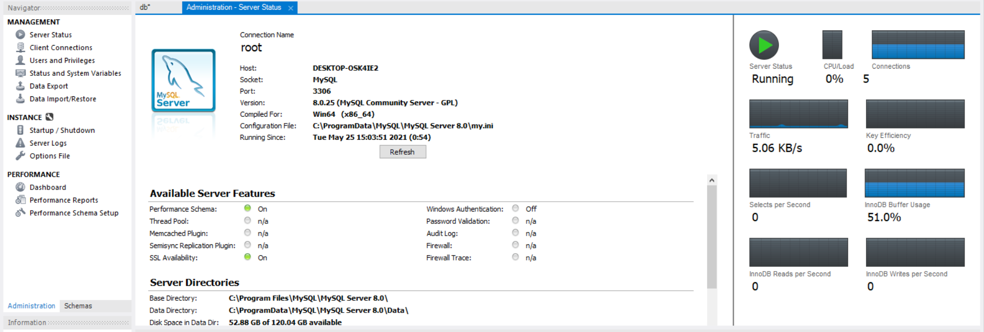 mysql workbench点击server status报错TRuntimeError_mysql workbench点击server status 提示-CSDN博客