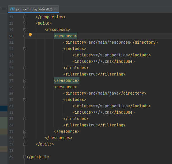 mybatis报错：Could not find resource com.dao.UserMapper.xml Could not find resource com/dao ...