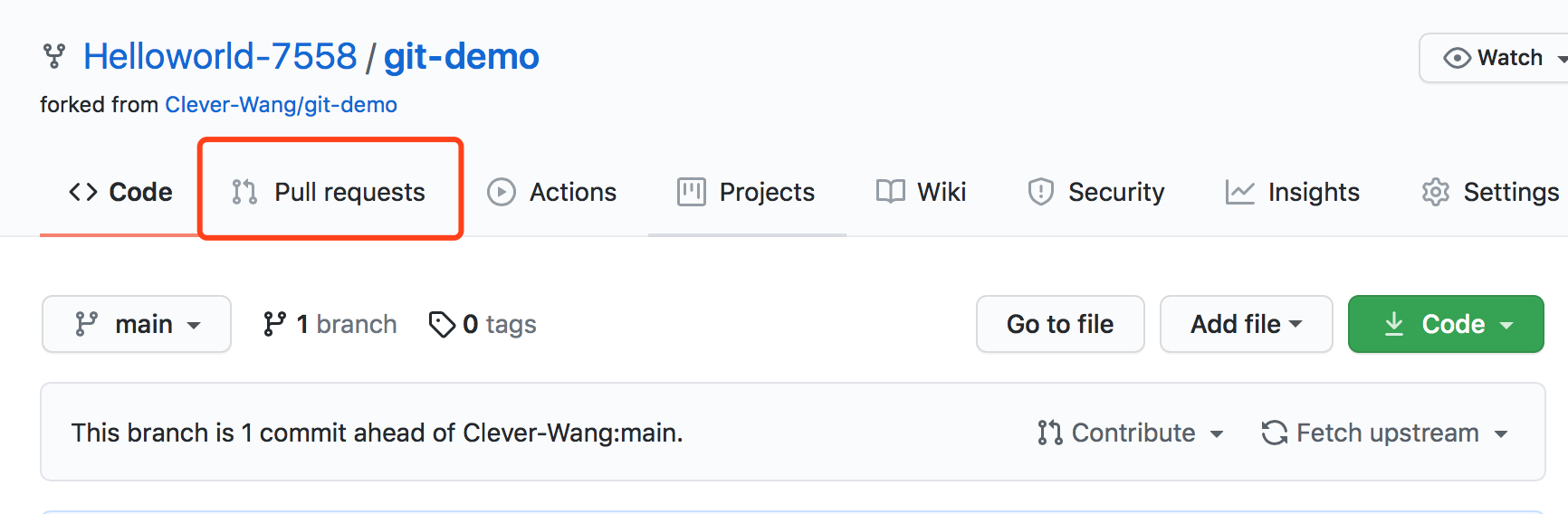 Github Fork别人的项目到自己仓库并进行贡献forked From Csdn博客