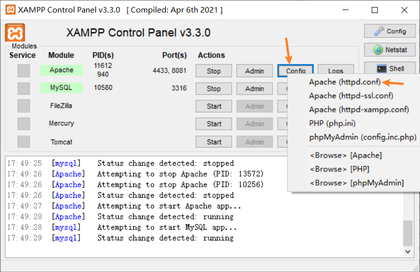 2021-05-24 XAMPP安装配置部署过程完整记录（win10）_xampp安装教程与配置win10-CSDN博客