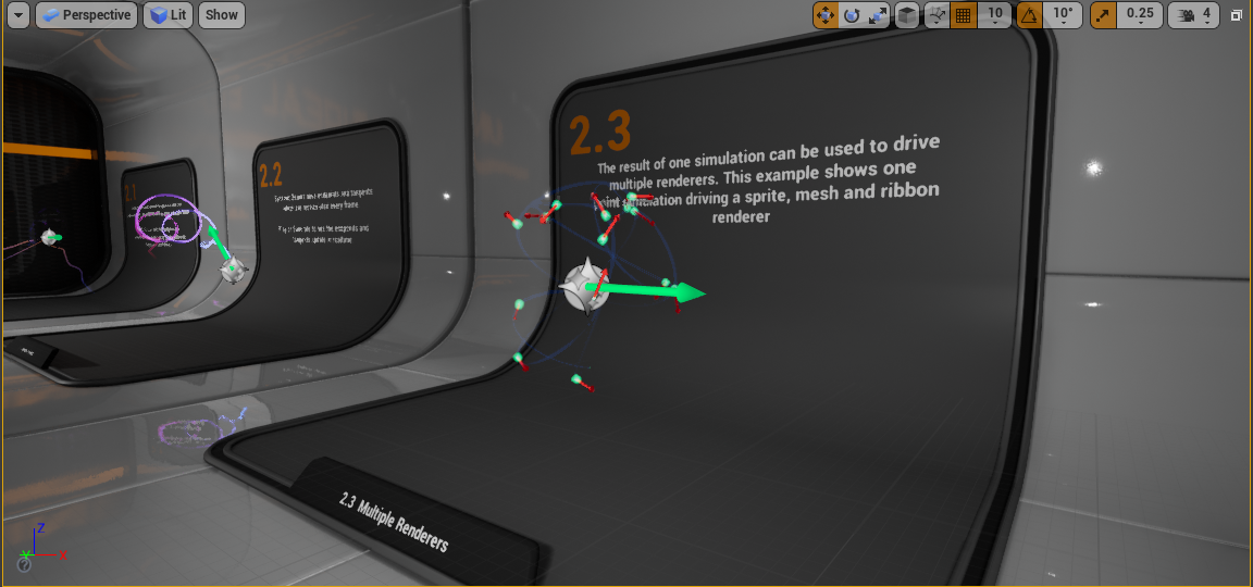 Niagara内容示例 2.3 Multiple Renderers_niagara解算再生成网格-CSDN博客