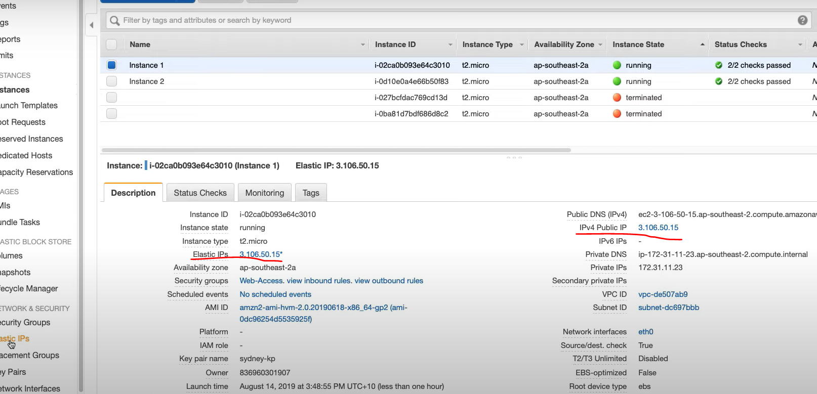 AWS EC2 instance IP网络 - Private/Public/Elastic IP address_aws eth0地址-CSDN博客
