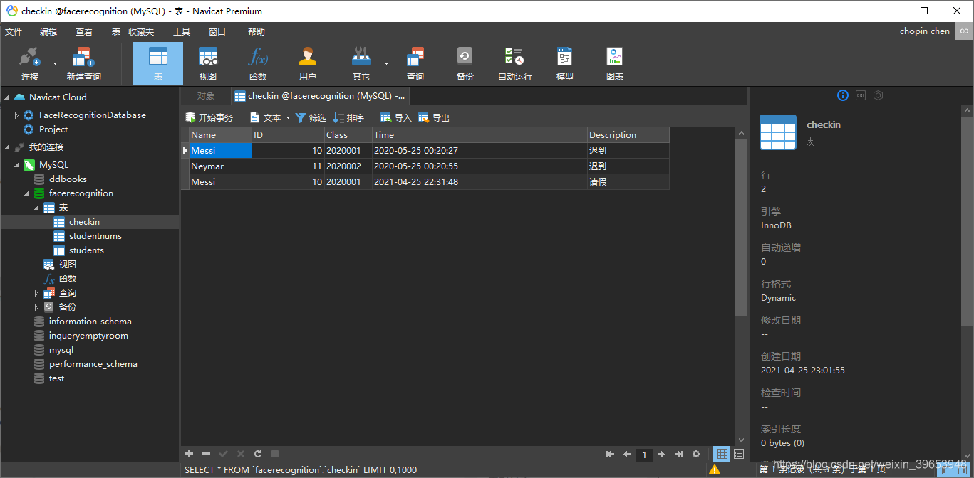 基于人脸识别的考勤系统：Python3 + Qt5 + OpenCV3 + FaceNet + MySQL-CSDN博客
