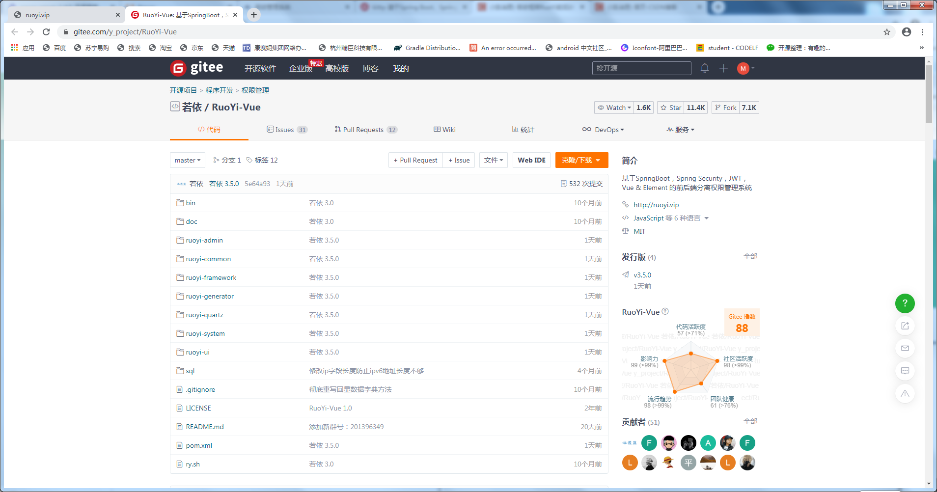 若依管理系统部署（前后端分离springboot+vue）-CSDN博客