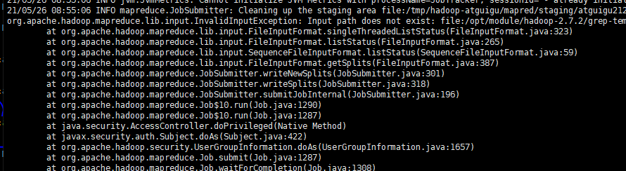 hadoop安装： 自带案例运行失败原因_运行不了hadoop的测试用例是为啥-CSDN博客
