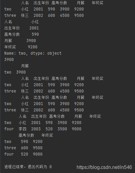 Pandas读取行列数据 详细介绍连续and不连续pandas按行读取 Csdn博客