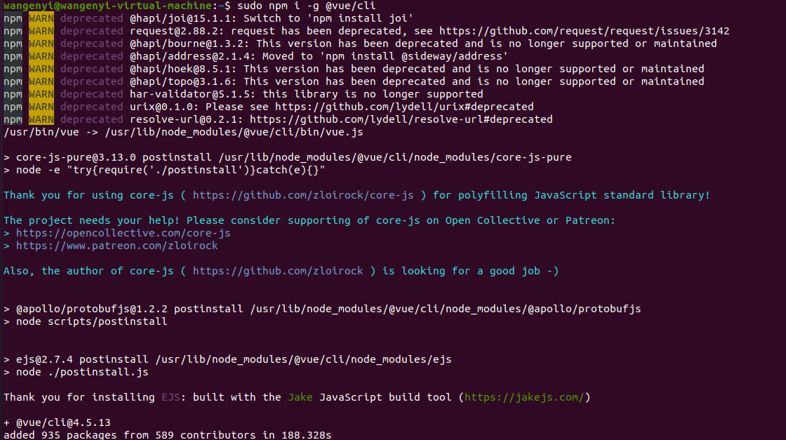 VMware Ubuntu20.04环境下配置vue开发环境_江州益彤的博客-CSDN博客
