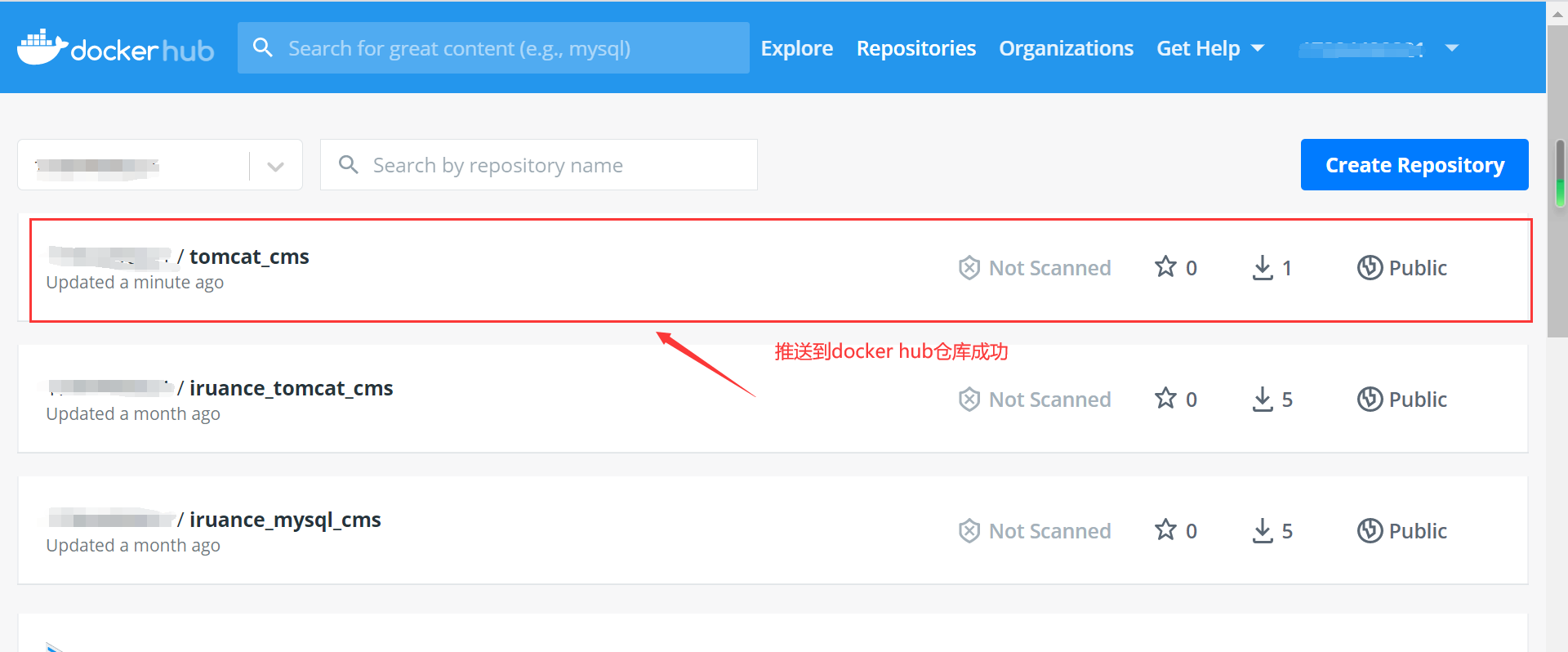 如何在Docker Hub新建账号并上传docker镜像到Docker Hub仓库中（详细图文介绍）_register.hub.docker ...