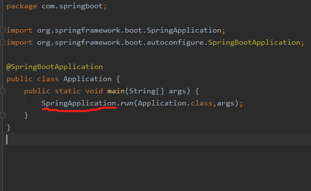 Springboot启动类的run报红_无法解析 'springbootapplication' 中的方法 'run-CSDN博客