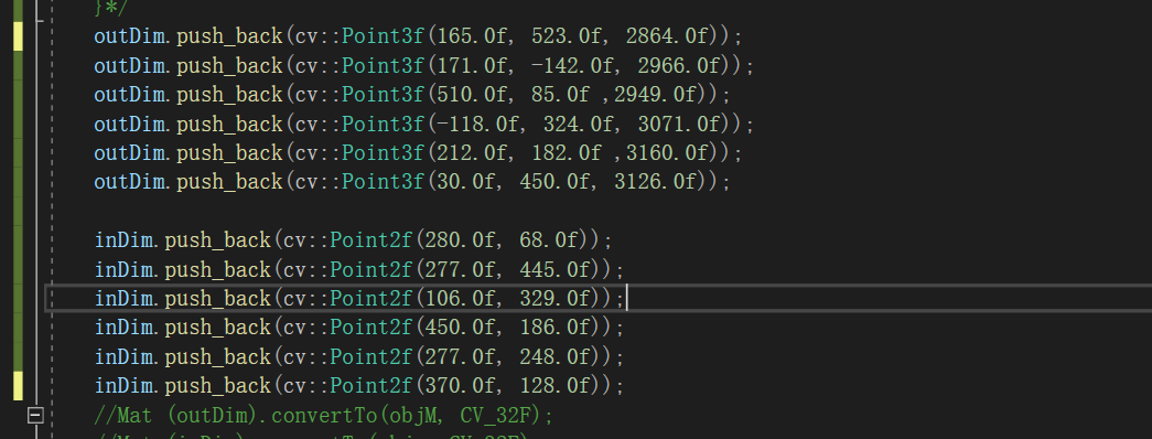 解决solvePnP断延报错OpenCV(4.5.1) Error: Assertion failed (( (npoints ＞= 4) || (npoints == 3&& flags ...