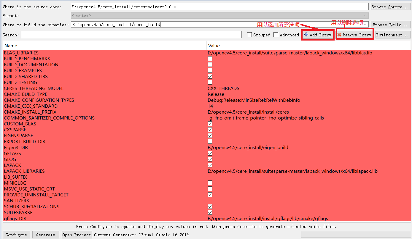 Win10+vs2019配置Ceres Solver，含Eigen，gflags，glog，suitsparse_木朗逸的博客-CSDN博客_gflags vs2019