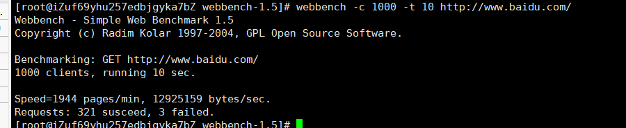 使用webbench压力测试-CSDN博客