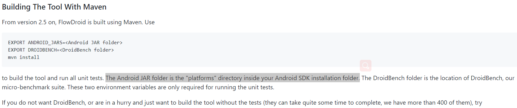 FlowDroid安装及环境配置_droidbench环境变量配置-CSDN博客