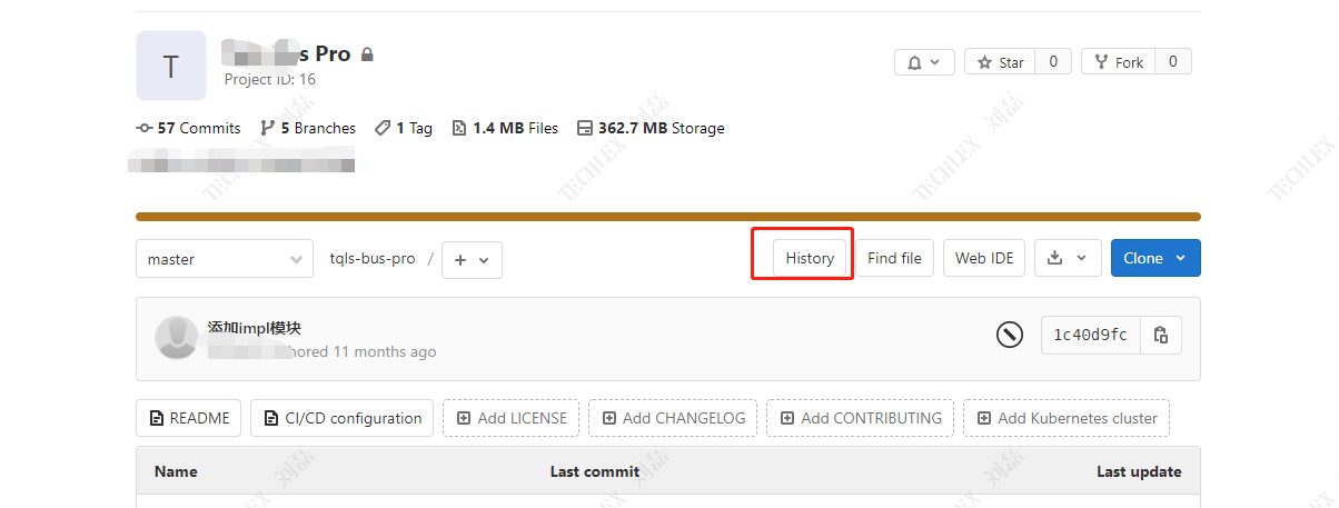 GitLab页面操作回退提交记录_gitlab 界面中 还原提交-CSDN博客