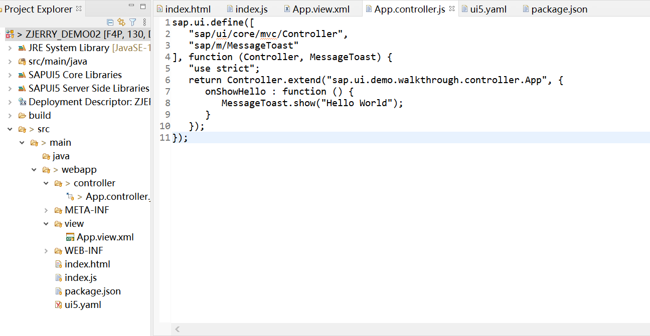 SAPUI5学习第三天-----（04）接下来轮到module和JSON module了！_sap ui5 message toast-CSDN博客