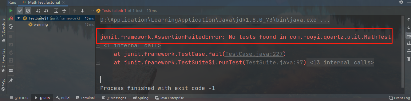idea单元测试报错：No tests found in XXXTest_no tests found in the class-CSDN博客