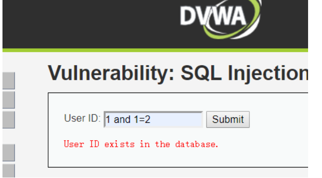 dvwa----sql盲注low级_user id exists in the database.-CSDN博客