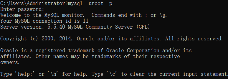 MySQL登录出现：ERROR 1045 (28000): Access denied for user ‘ODBC‘@‘localhost‘ (using password: NO ...