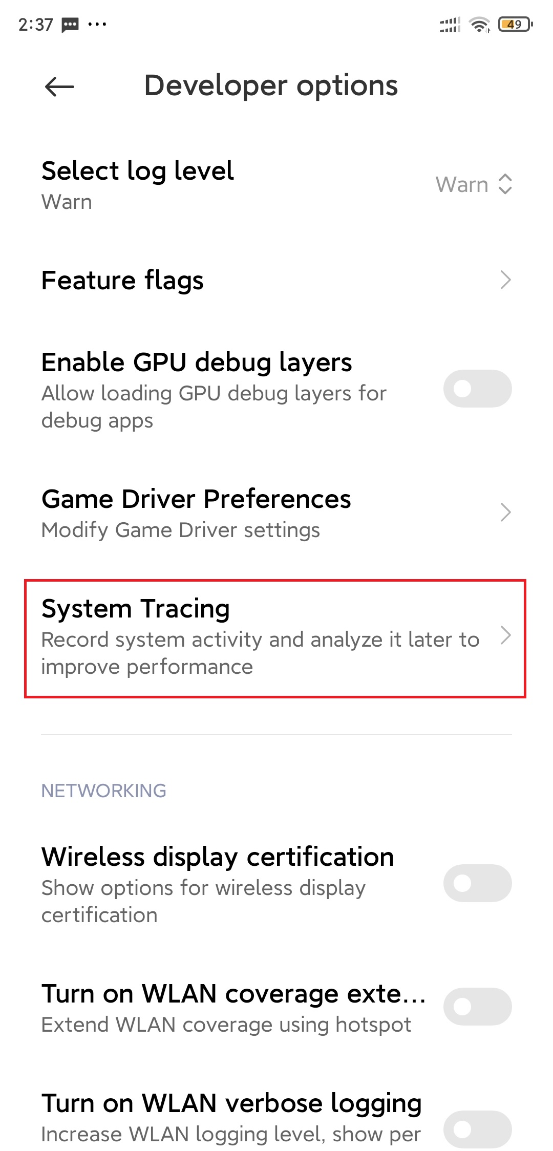 Android方法调用耗时分析工具：开发者模式-System Tracing-CSDN博客