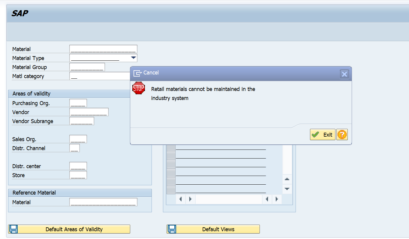 SAP MM41 收到报错：Retail materials cannot be maintained._sap mm43-CSDN博客