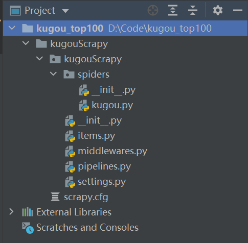 实现Scrapy框架爬取酷狗音乐Top100名，并存储为TXT，JSON，CSV和Excel格式数据_py爬取酷狗飙升榜100数据-CSDN博客