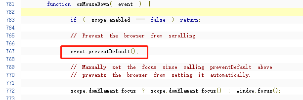 THREEJS - mousedown/mouseup等鼠标相关事件失效_three.js绑定的div无法监听drop事件-CSDN博客