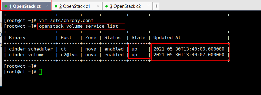 OpenStack安装cinder组件最后在控制节点查看卷列表状态down_cinder-volume down了是啥原因-CSDN博客