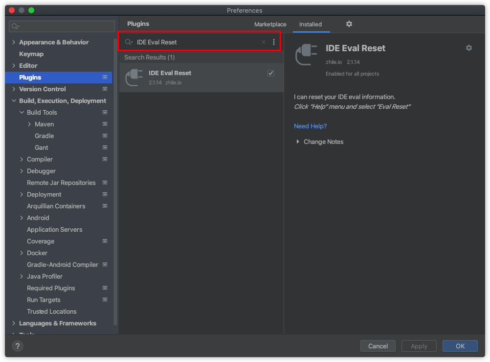 IDE Eval Reset 插件安装使用_idea eval 不生效-CSDN博客