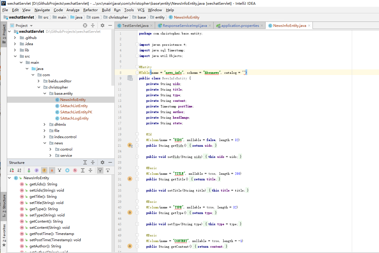 Springboot-JPA的简单使用：一、通过数据库生成实体_springjpa repository方法参数为实体类-CSDN博客