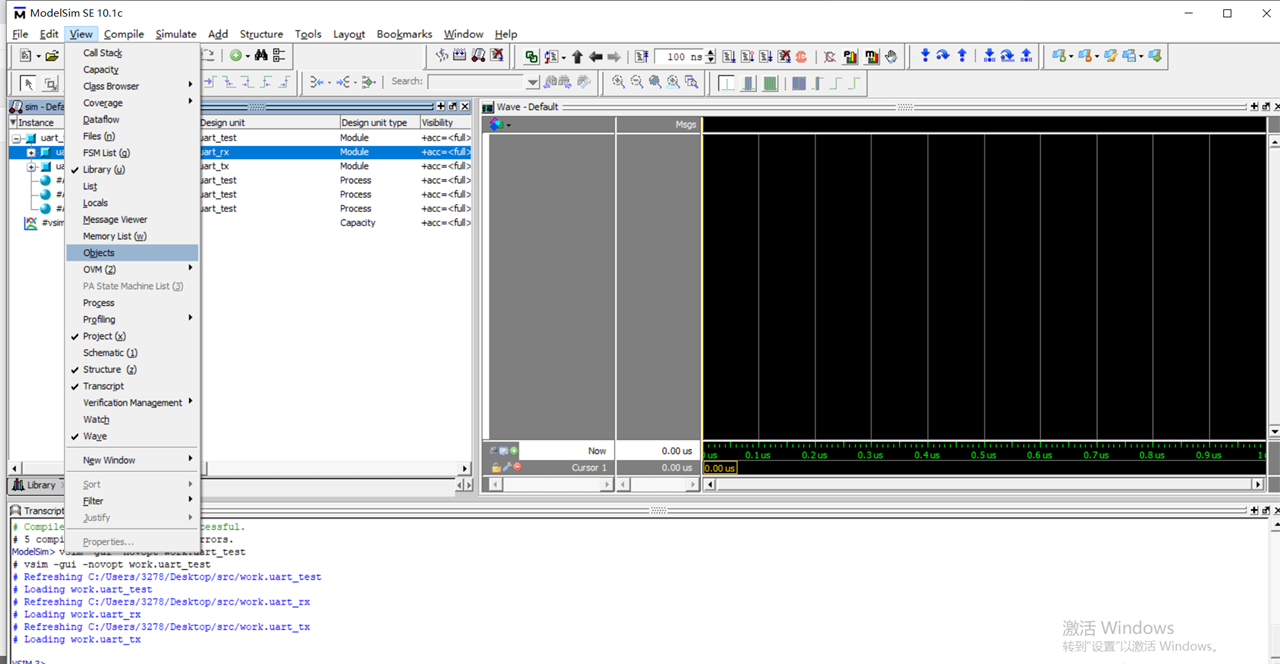 Questa Sim（功能测试）_questa prime-CSDN博客